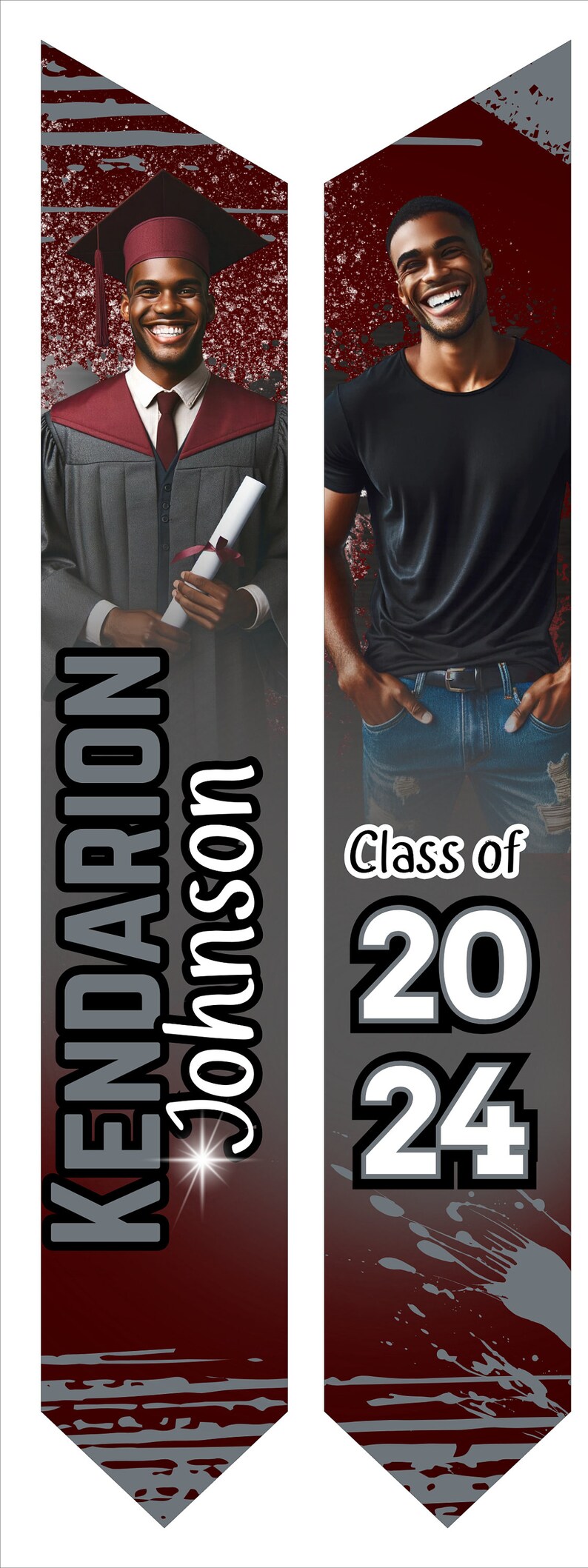7 Editable Canva Graduation Stole Templates - Fully Customizable ...