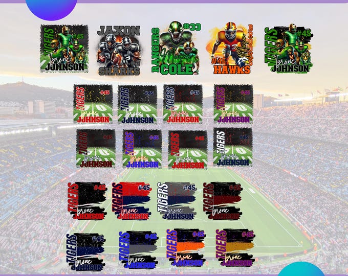 Editable Football Shirt Designs – Canva Templates Sublimation DTF ...