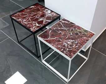 Marble Metal Coffee Table - Etsy