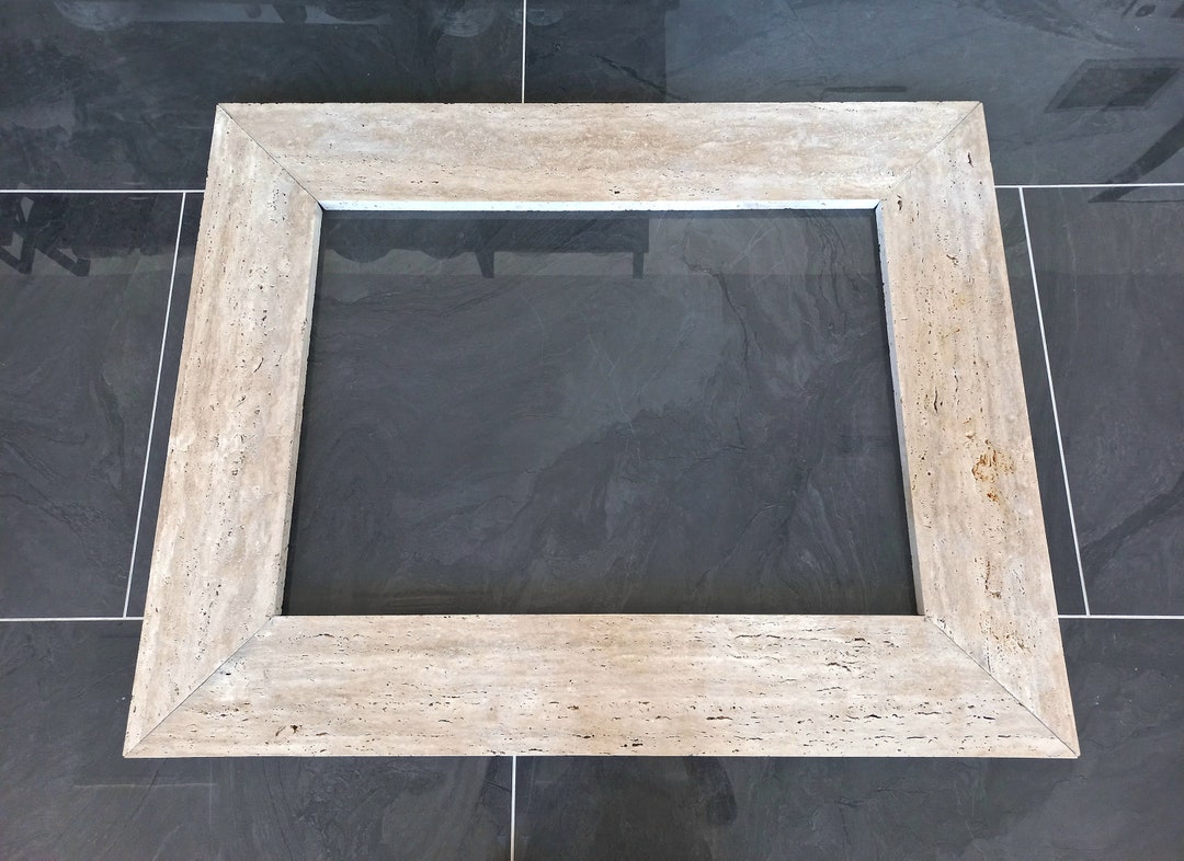 Natural Travertine Fireplace Frame Custom Design Frame 4 - Etsy
