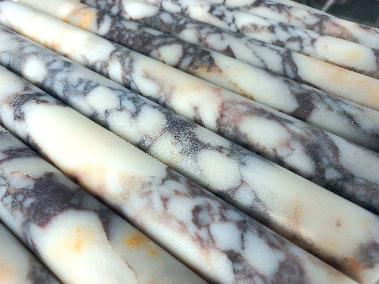Calacatta Viola Marble Rods: Decorative Wall Sticks - Etsy