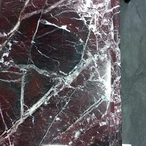 Rosso Levanto Marble Console Tabletop: 32" Natural Stone Dresser - Etsy