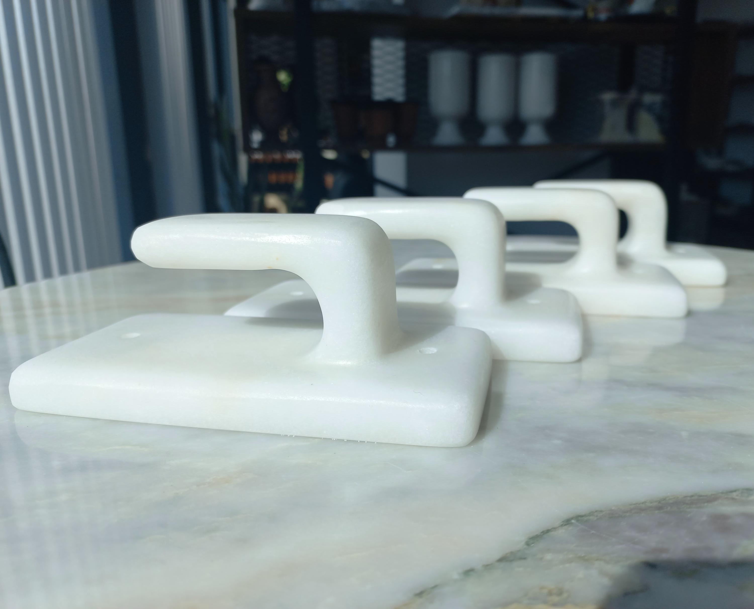 Milk White Marble Wall Hook: Handmade Purse & Jewelry Hanger - Etsy
