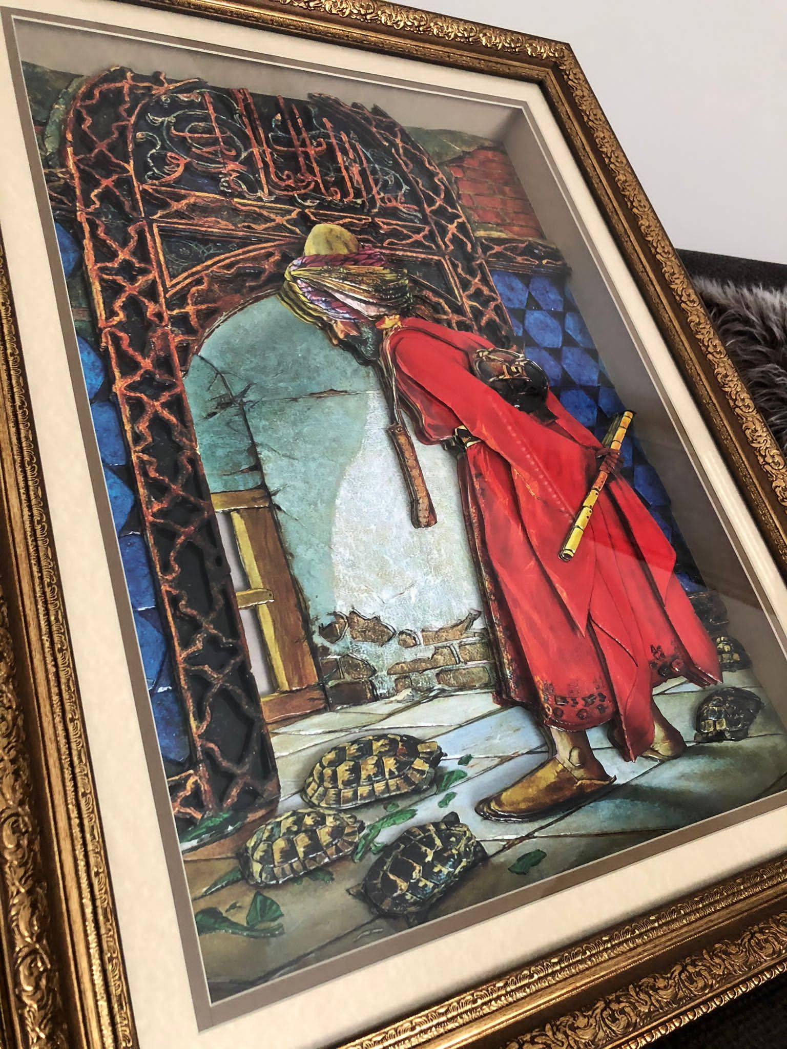 3D Tortoise Trainer, 3D Paper Relief Painting, 24x32in (60x80cm) - Etsy