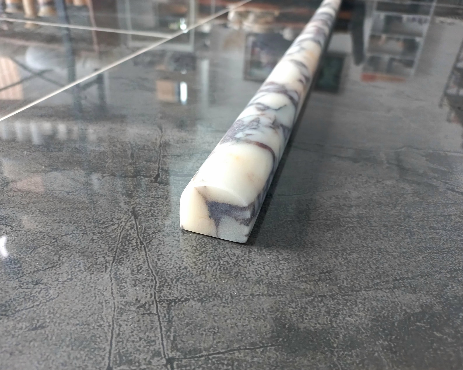 Calacatta Viola Marble Rods: Decorative Wall Sticks - Etsy
