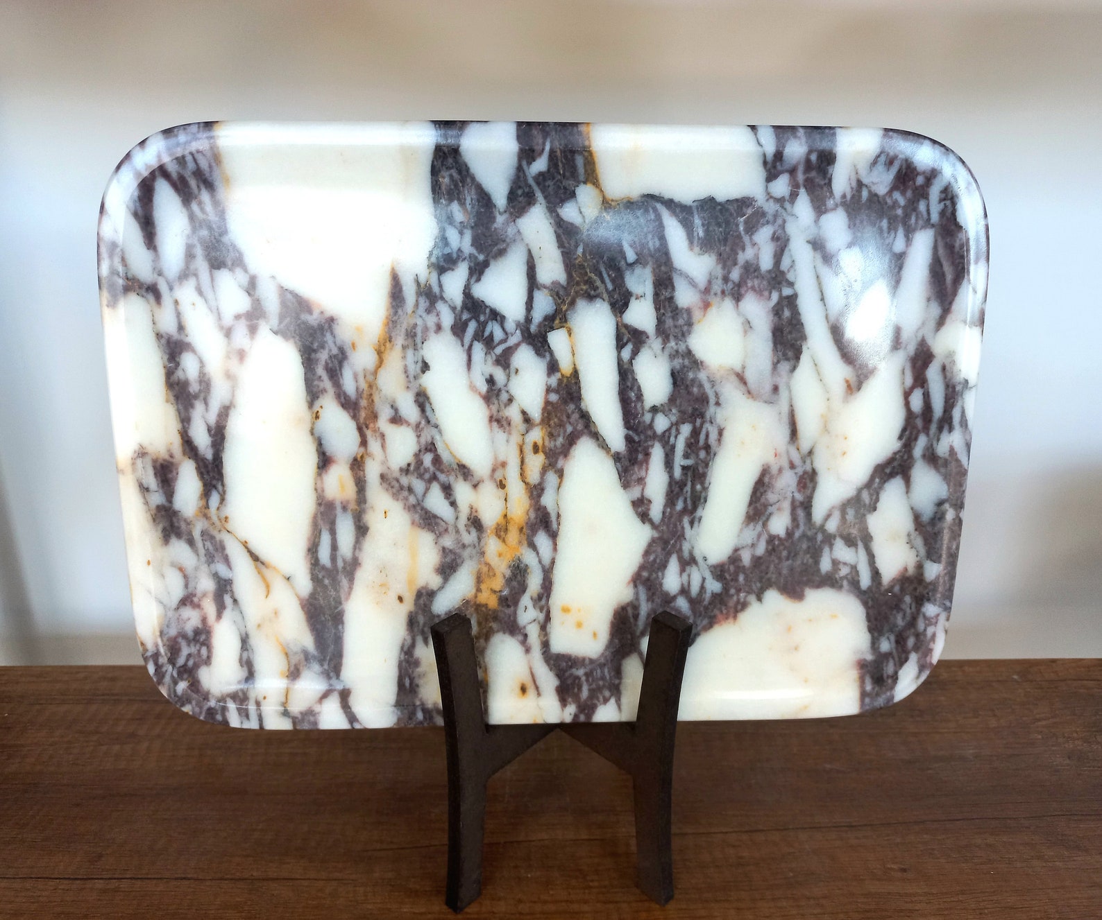 14x10 35cm X 25cm Natural Calacatta Viola Marble Tray, Large Marble ...