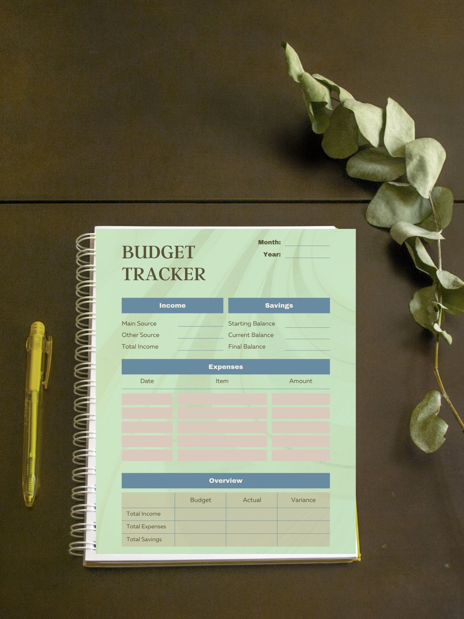 Budget Tracker, Budget Planner Kit, Printable Budget Planner, Cash ...