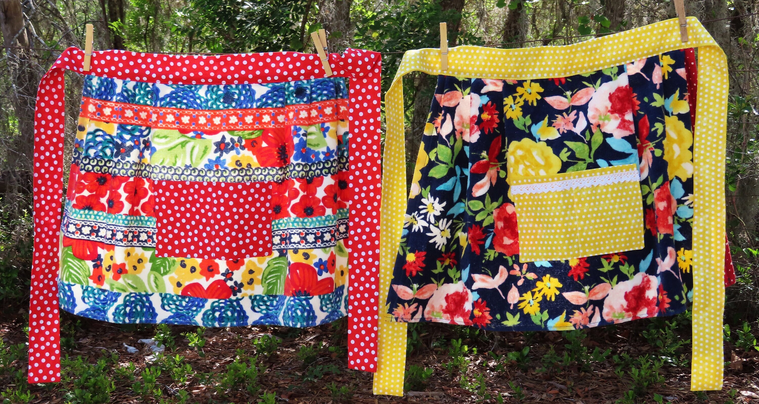 Half Apron Pioneer Woman Fiona Kitchen Towel Hostess Apron Cooking ...