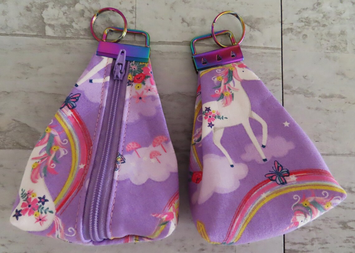 Key Fob Pouch Zipper Pouch Coin Purse Small Wallet - Etsy