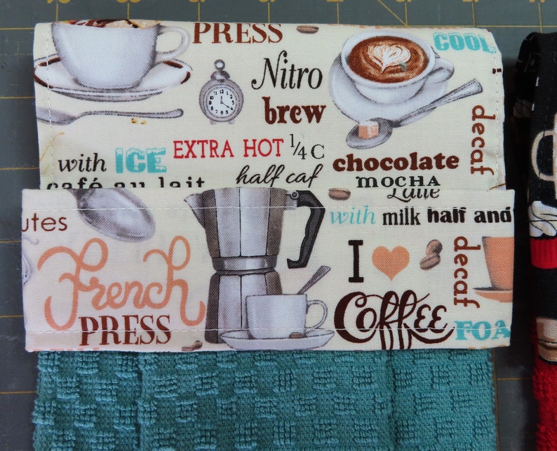 Hanging Kitchen Towel Coffee Theme Decor Kitchen Dish - Etsy