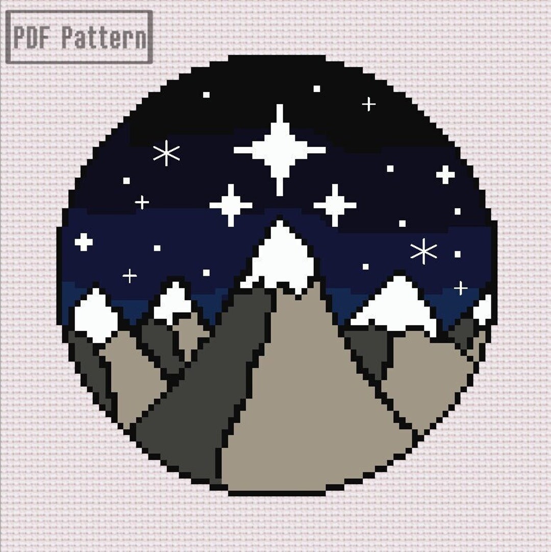 Cross Stitch PDF Pattern ACOTAR Inspired Night Court - Etsy
