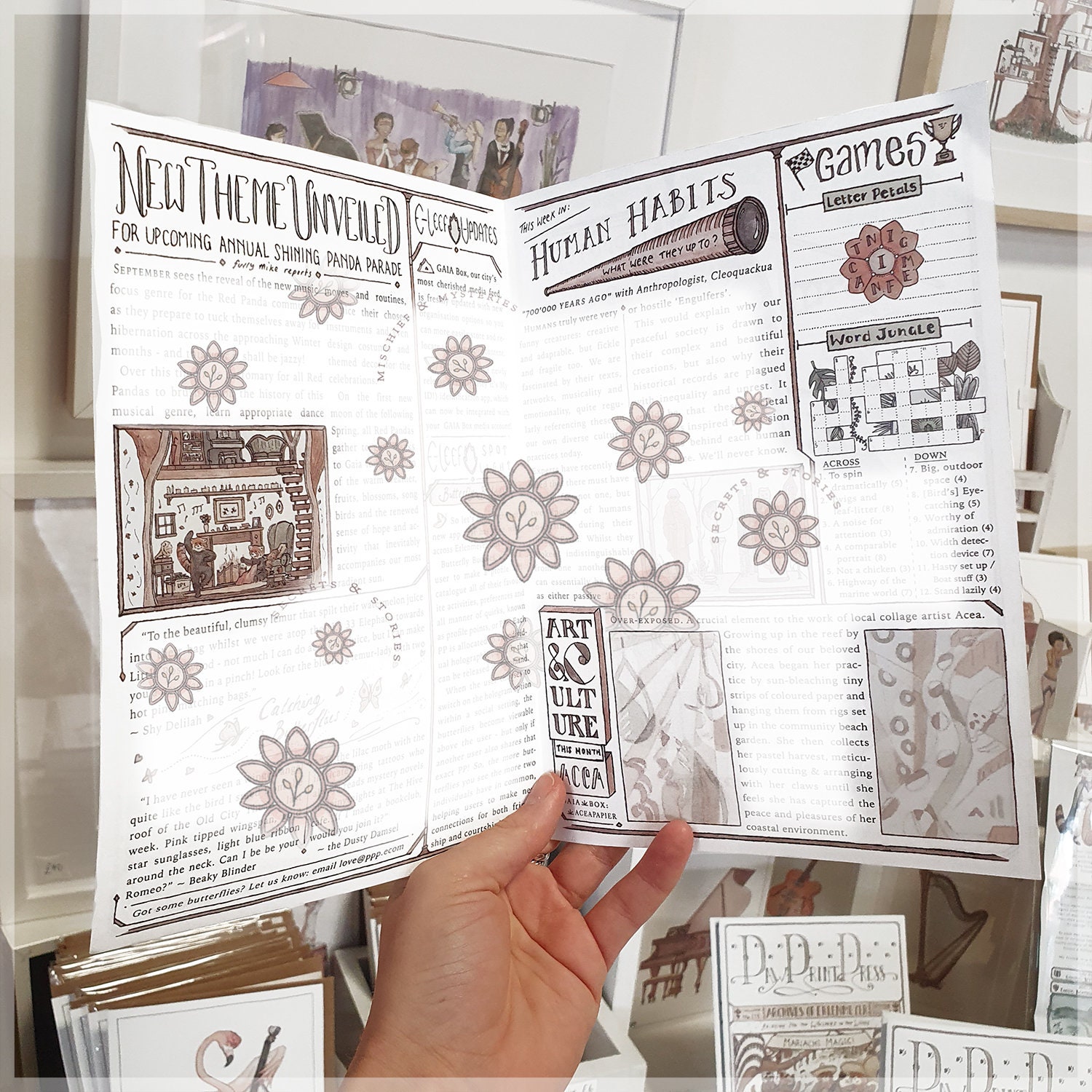 Paw Print Press Zine // Animal Kingdom Newspaper - Etsy UK