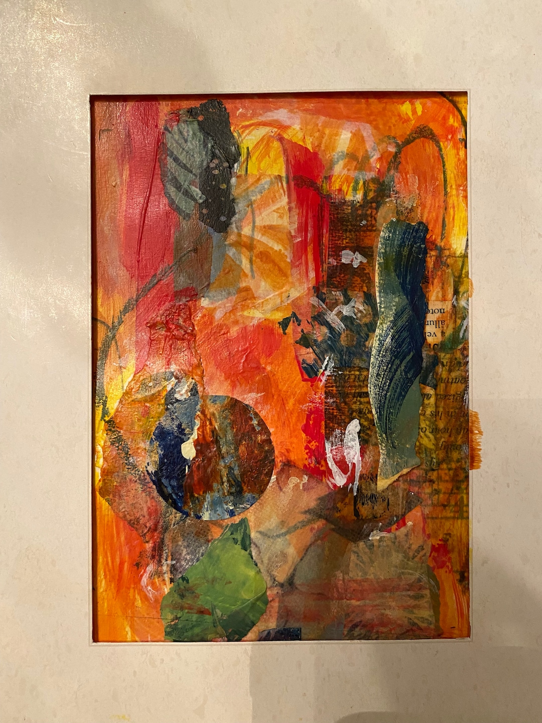 Abstract Mixed Media Collage Art 1 - Etsy
