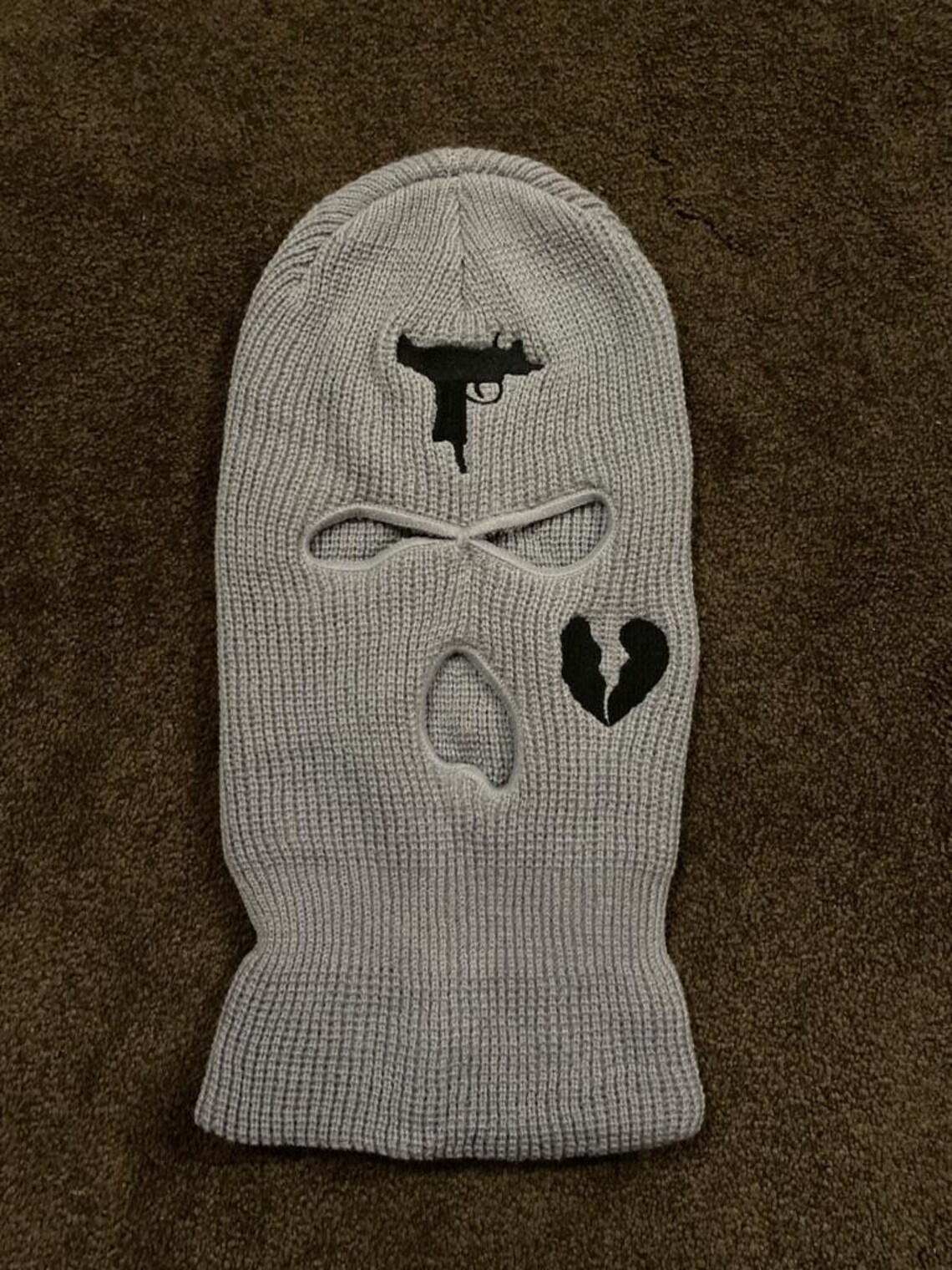 Ski Mask Uzi Broken Heart | Etsy