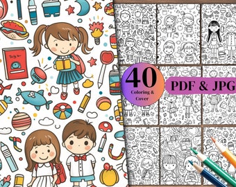 School Doodles Clipart, Back to School Doodle Png Graphics Instant ...