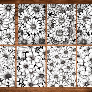 37 Flower Coloring Book Pages, Floral Coloring Page, Printable Flowers ...