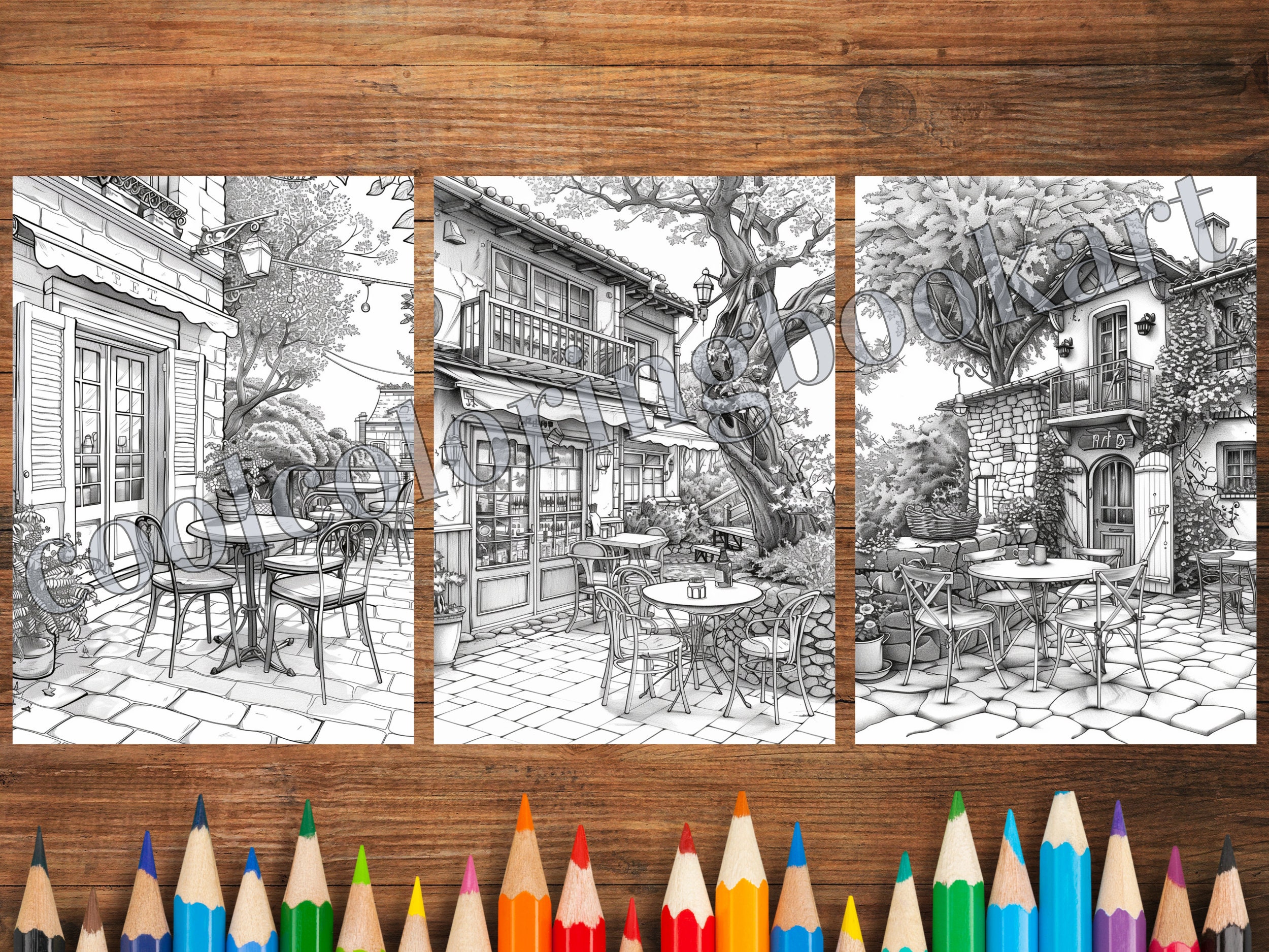 43 Cafe Coloring Pages Cafe' Shop in Paris Coffee Shop Coloring Sheets ...