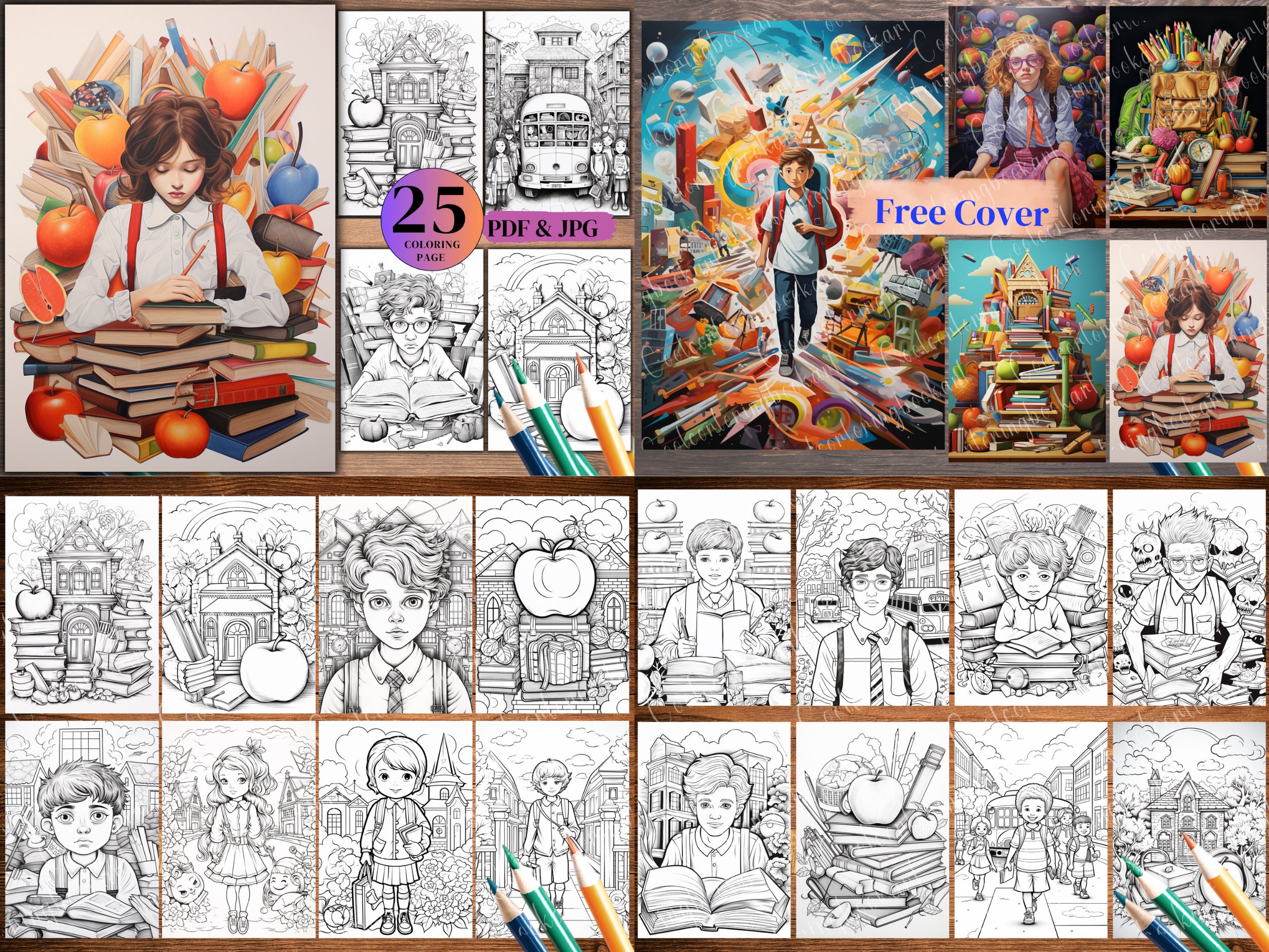 230 Coloring Page Bundle Drag Queensblack to School cute - Etsy