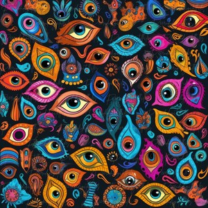 10 Evil Eye Seamless Patterns, Digital Papers, Evil Eye, Printable ...