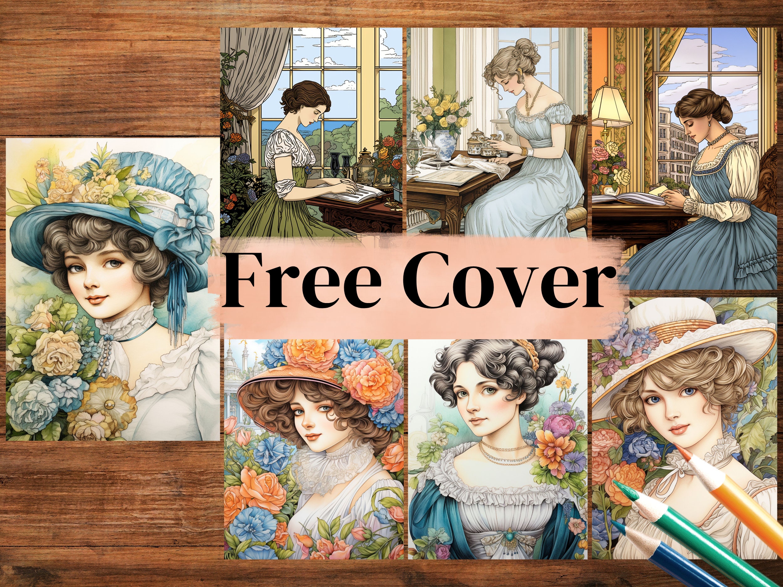 35 Jane Austin Coloring Coloring Book, Coloring Pages for Adults and ...
