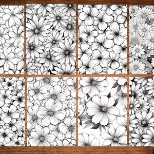 37 Flower Coloring Book Pages, Floral Coloring Page, Printable Flowers ...