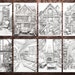22 Doodle House Coloring Pages for Adults and for Kids for Relax and ...
