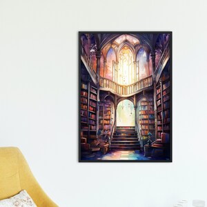 31 Fantasy Library Coloring Pages Bundle , Enchanted Library Coloring ...