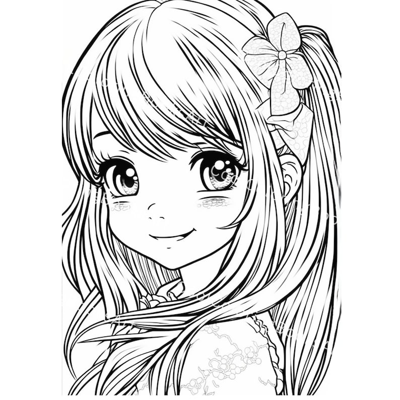 20 Beautiful Little Girl Coloring Page for Adults and Kids ,little Girl ...