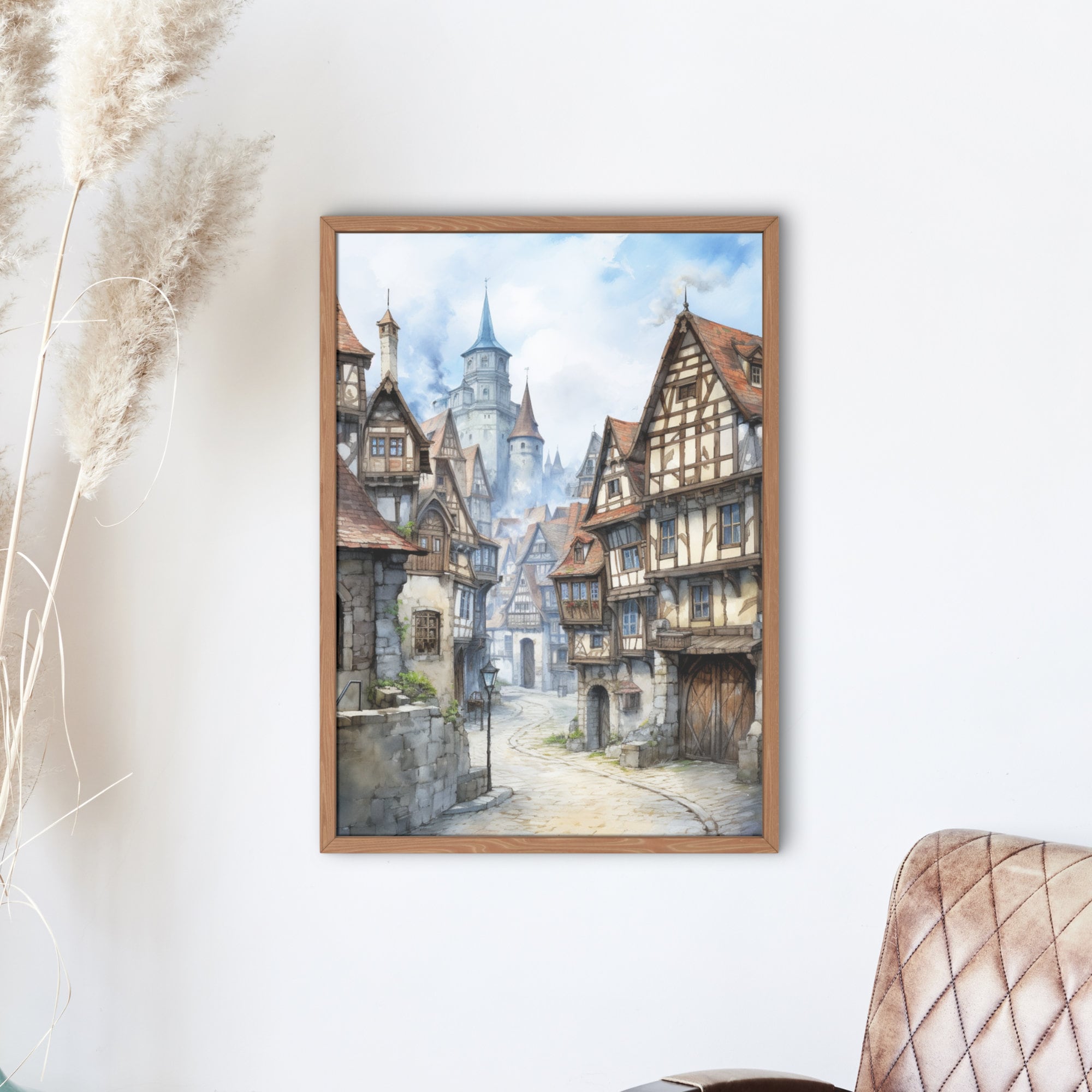 29 Medieval Villages Historic Architecture Coloring Book for Adults ...