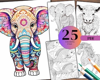 Cute Animal Doodles Clipart, Animal Kawaii Cute Doodle Coloring Page ...