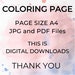 Mysterious Woman With Flowers Coloring Pages: 20 JPG + PDF (download ...