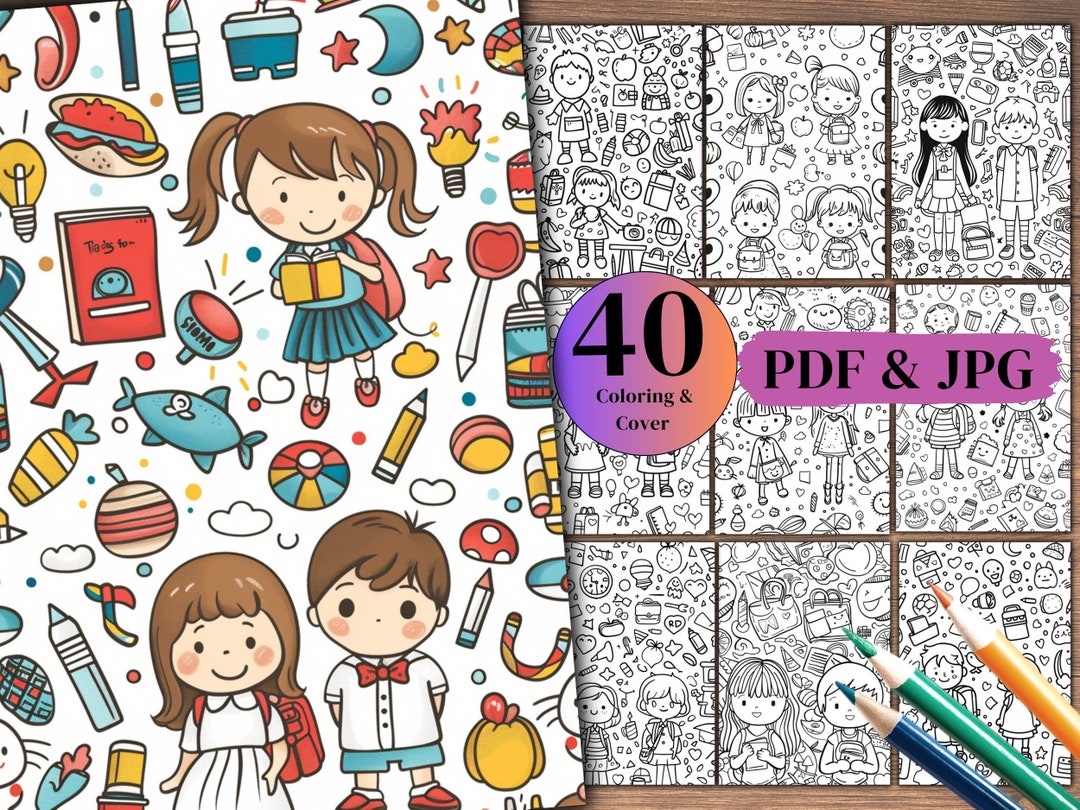 40 School Doodles Clipart, Back to School Doodle Png Graphics Instant ...