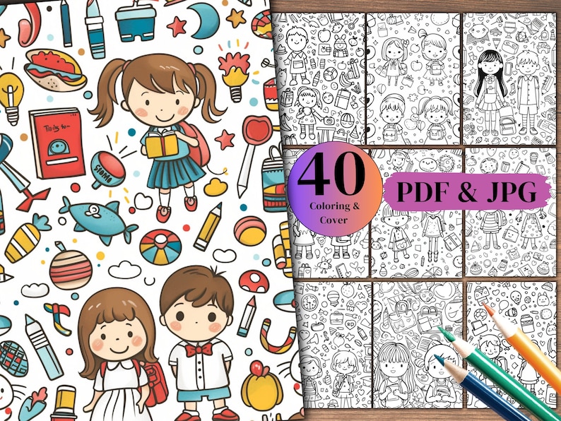 40 School Doodles Clipart, Back to School Doodle Png Graphics Instant ...