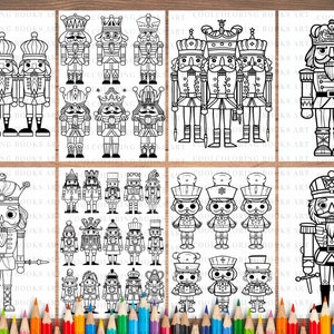 40 Christmas Nutcracker Coloring Pages: Festive Holiday Activity (PDF ...