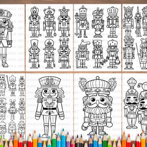 40 Christmas Nutcracker Coloring Pages: Festive Holiday Activity (PDF ...