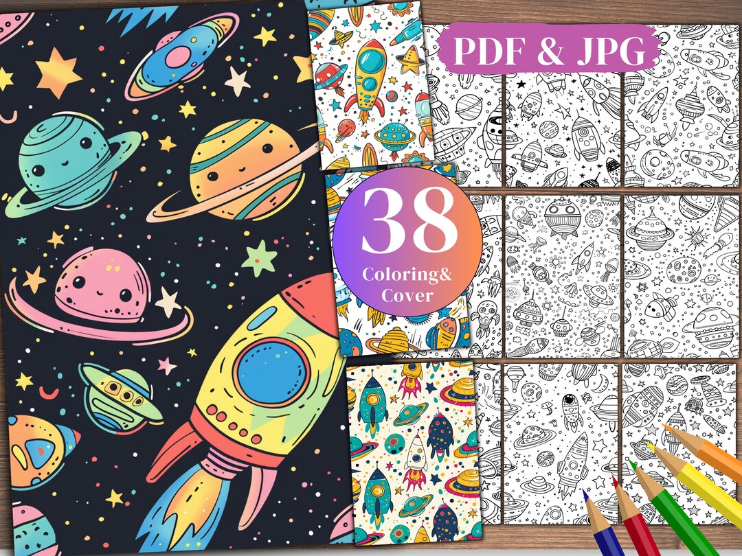38 Space Coloring Book Pdf, Printable Coloring Pages for Adults and ...