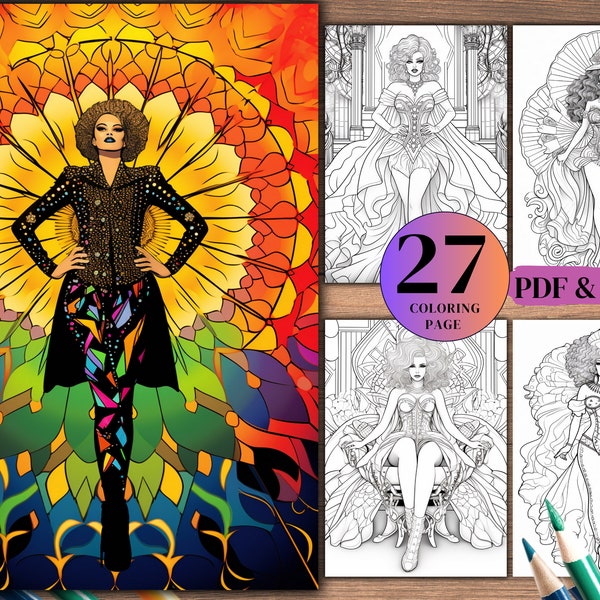 Drag Coloring Pages - Etsy