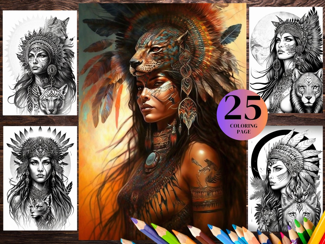 25 Native American Woman Coloring Pages , Printable Coloring Book ...