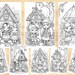 20 Gnome Fairy House Coloring Book Adults Kids Instant - Etsy
