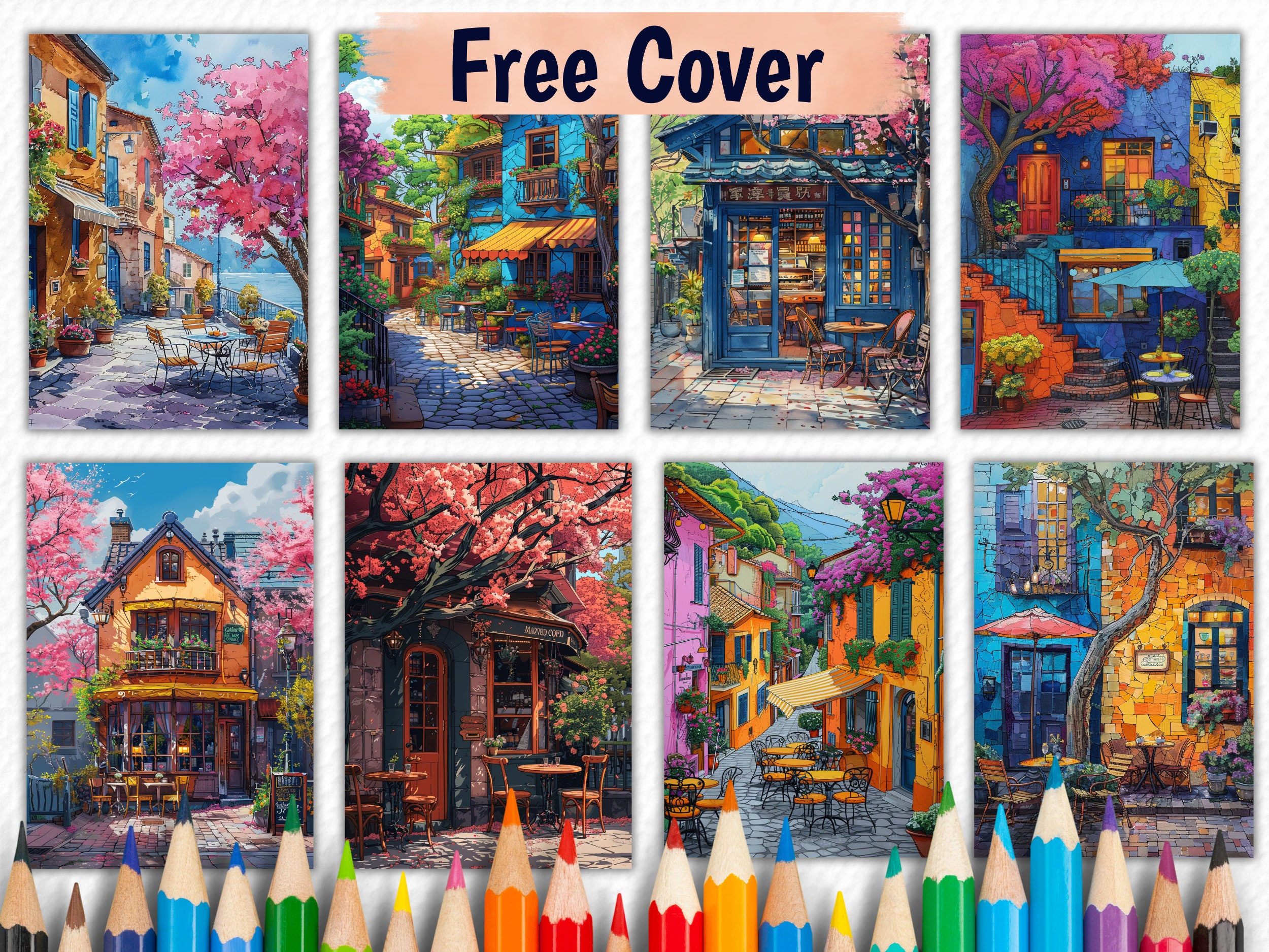 43 Cafe Coloring Pages Cafe' Shop in Paris Coffee Shop Coloring Sheets ...