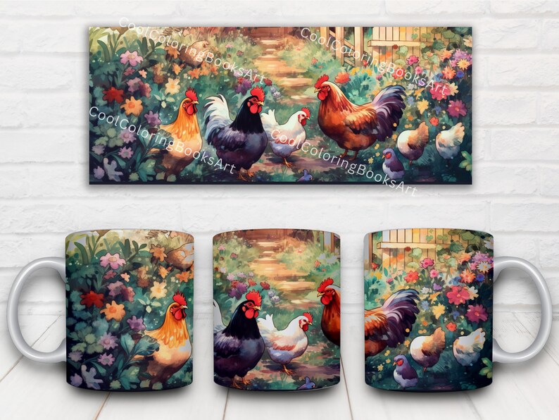 8 PNG Wrap Farm Mug Wraps Sublimation Design Instant Digital - Etsy