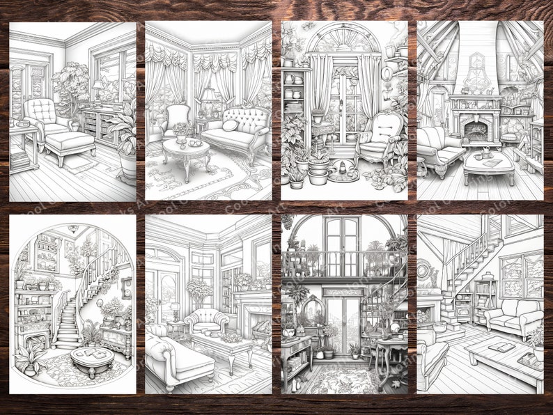 22 Doodle House Coloring Pages for Adults and for Kids for Relax and ...