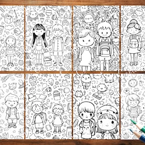 40 School Doodles Clipart, Back to School Doodle Png Graphics Instant ...