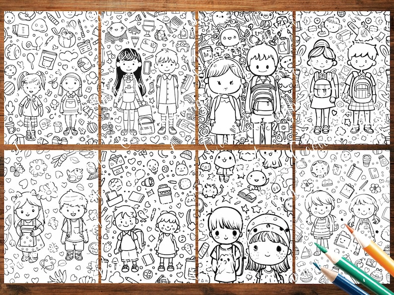 40 School Doodles Clipart, Back to School Doodle Png Graphics Instant ...