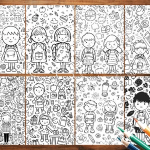 40 School Doodles Clipart, Back to School Doodle Png Graphics Instant ...