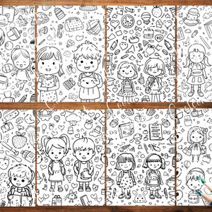 40 School Doodles Clipart, Back to School Doodle Png Graphics Instant ...