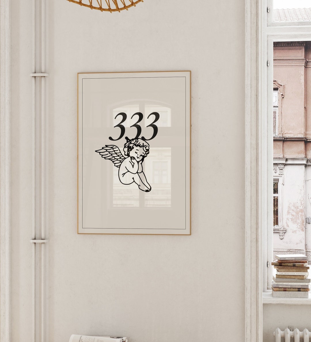 333 Angel Numbers Poster, 333 Print, Spiritual Print, Positive ...
