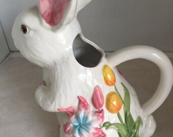 Rabbit Pitcher - Etsy