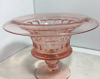 Pink Glass Compote | Etsy