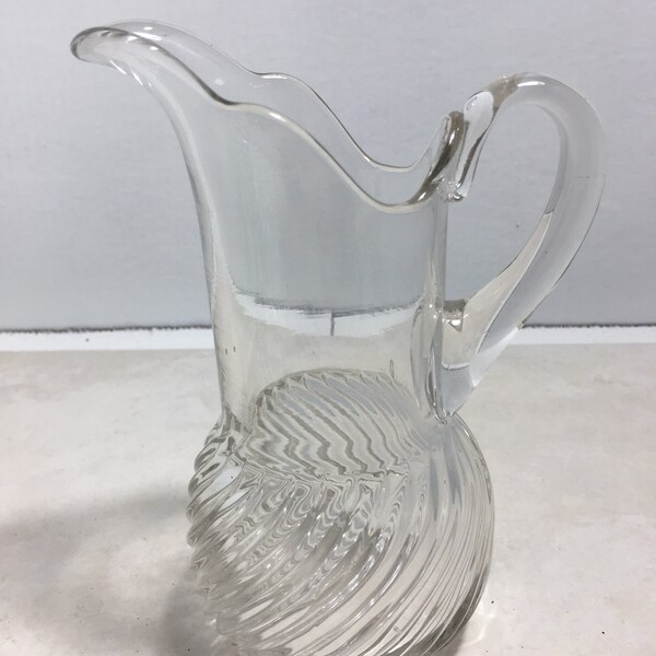 Clear Glass Pitcher - Etsy